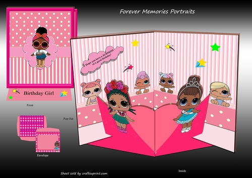 L.O.L Doll Pop Out 2 - CUP1015243_48450 | Craftsuprint