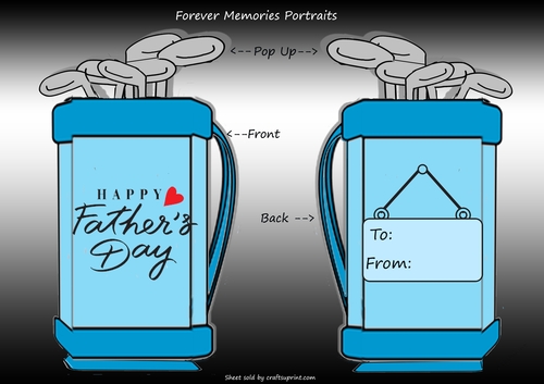 Fathers Day Golf Pop Out - CUP974948_48450 | Craftsuprint