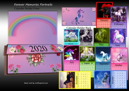 Unicorn Calendar - CUP989141_48450 | Craftsuprint