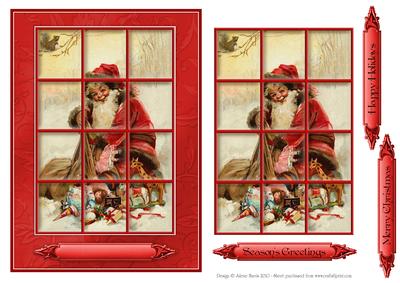 Gifts from Santa - Window Tile Card - CUP150814_499 | Craftsuprint