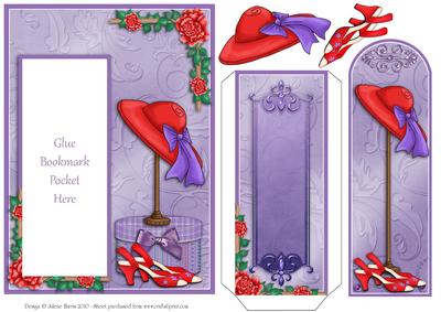 Red Hat Fashion - Bookmark Pocket Card - CUP153617_499 | Craftsuprint