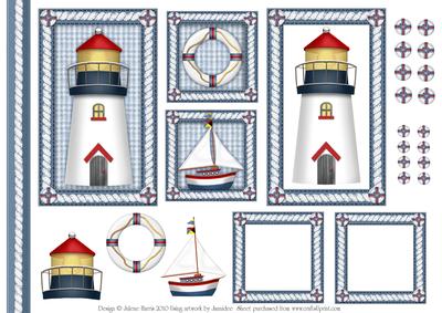 Sail Away - Nautical Decoupage Card - CUP64496_499 | Craftsuprint