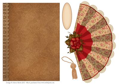 Floral Fanfare - Fan Card - CUP65497_499 | Craftsuprint