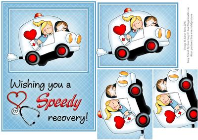Speedy Recovery - Quick Pyramid Card - CUP79705_499 | Craftsuprint