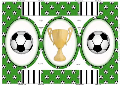 Football on the Field - Pop Out Card - CUP99583_499 | Craftsuprint