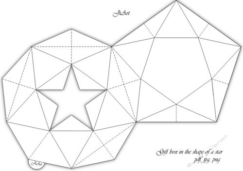 Christmas star - gift box - CUP1061065_97988 | Craftsuprint