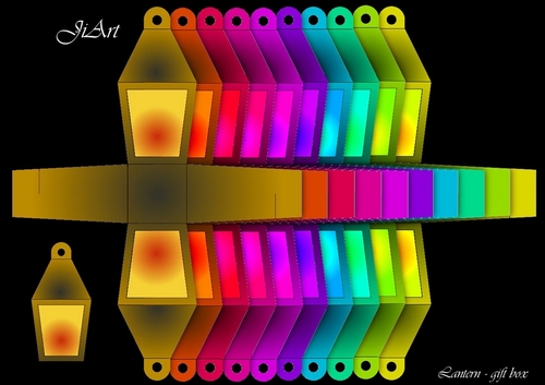 Lantern-gift box - CUP1065595_97988 | Craftsuprint