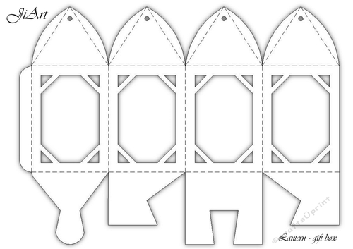 Lantern-gift box - CUP1066517_97988 | Craftsuprint