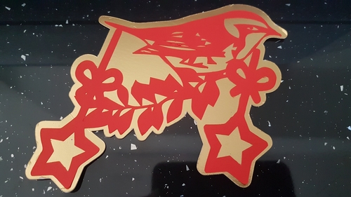 Layered Robin Christmas Topper - CUP1010570_21631 | Craftsuprint