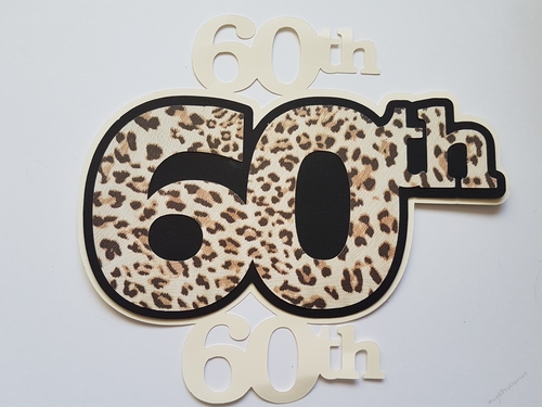 60th Layered cutting file - CUP867365_21631 | Craftsuprint