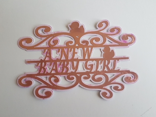 A new baby girl split scroll card topper cutting file - CUP873305_21631 ...