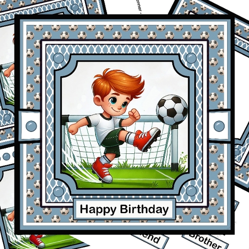 Football 11 - Ginger Hair Decoupage Card Kit - CUP1355033_2745 ...
