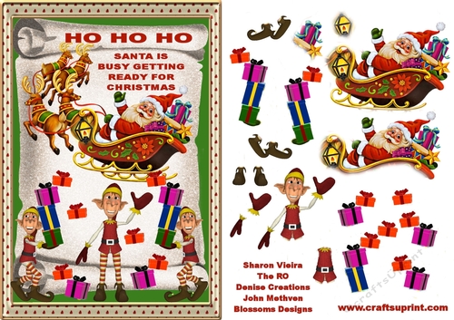 Santa getting ready 1 - CUP1005808_2606 | Craftsuprint