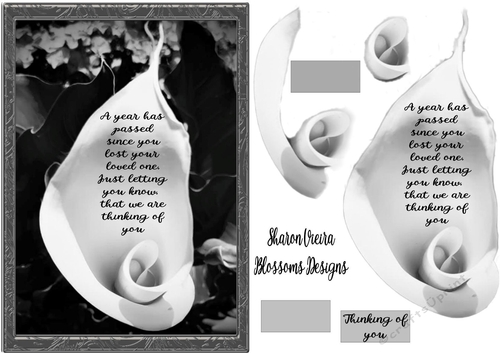 1 year has passed sympathy - CUP1047521_2606 | Craftsuprint