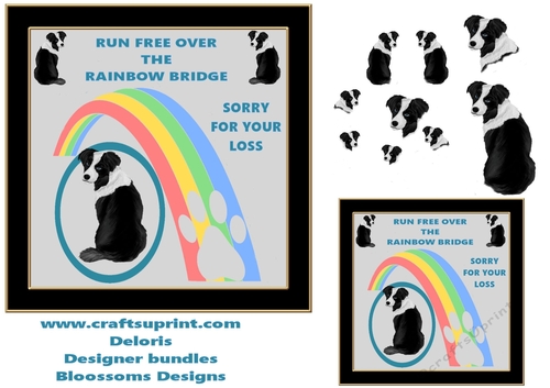Pet loss over the rainbow bridge - CUP1083484_2606 | Craftsuprint