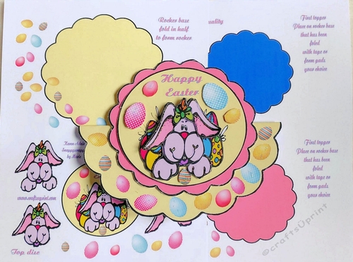 Easter bunny rocker kit - CUP1101908_2606 | Craftsuprint