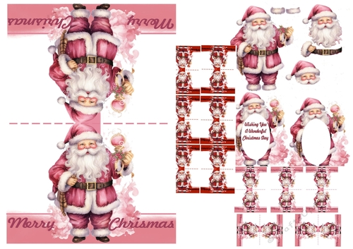 pink santa kit - CUP1242251_2606 | Craftsuprint
