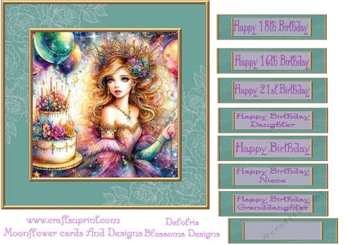 Beautiful lady topper 3 - CUP1262233_2606 | Craftsuprint