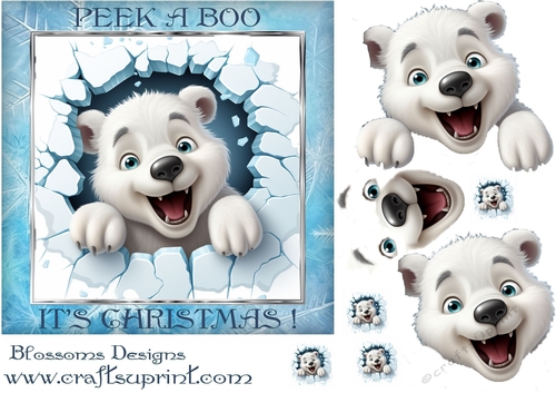 Peek a Boo 1 Christmas - CUP1263419_2606 | Craftsuprint