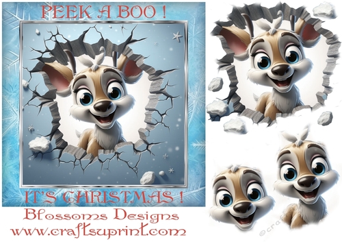 peek a boo Christmas 4 - CUP1263598_2606 | Craftsuprint