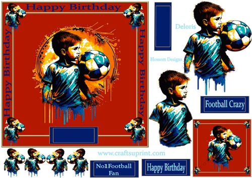 Football Crazy 2, 7x 7 approx - CUP1301742_2606 | Craftsuprint