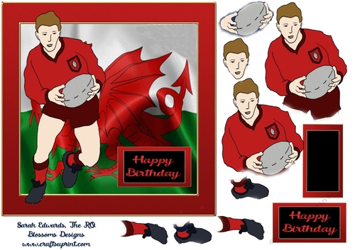 Welsh rugby birthday - CUP996976_2606 | Craftsuprint