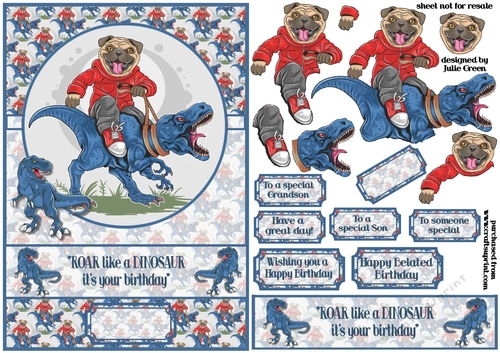 Pugasaurus A5 - CUP1031811_653 | Craftsuprint