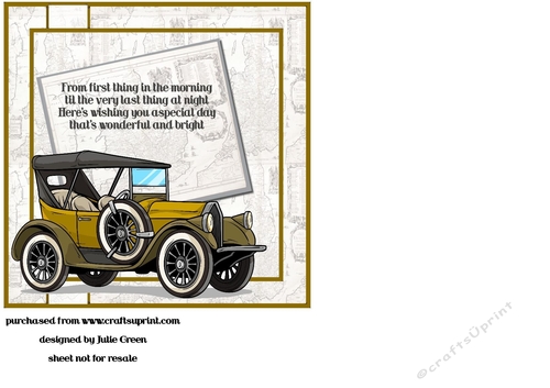 A classic car insert - CUP1036995_653 | Craftsuprint