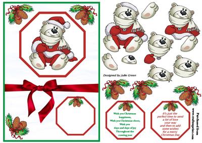 Xmas Polar Bear - CUP121358_653 | Craftsuprint