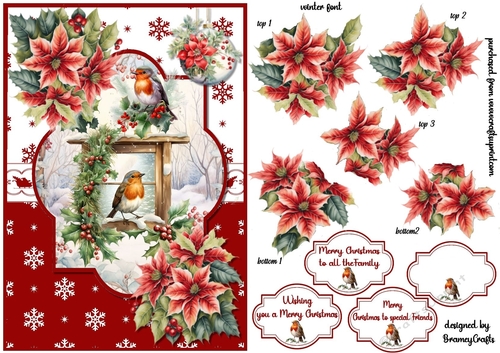Festive Robins - CUP1254137_653 | Craftsuprint