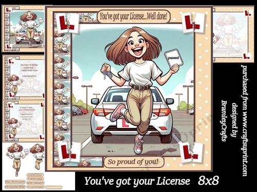 Youve got your license 8x8 - CUP1306148_653 | Craftsuprint
