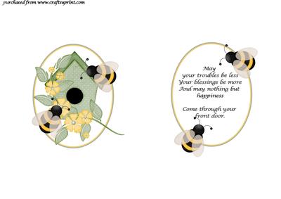 Bee Happy Insert - CUP611515_653 | Craftsuprint