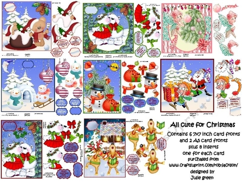 All cute for Christmas bumper kit - CUP741509_653 | Craftsuprint