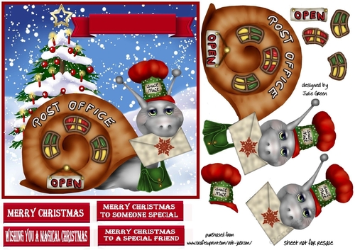 Christmas snail mail - CUP796061_653 | Craftsuprint