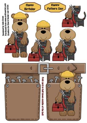 Tool Belt Bear - CUP91447_653 | Craftsuprint