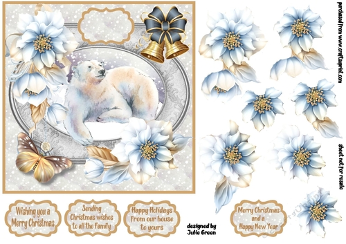 Polar bear christmas - CUP987953_653 | Craftsuprint