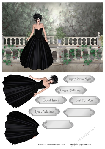 Quick & easy card for prom, birthday, best wishes, just for you ...