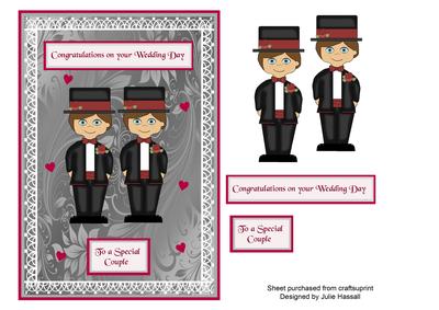 Male Wedding Card - CUP671352_2306 | Craftsuprint
