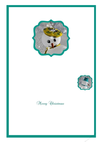 Insert for snowman card, cup713284_2306 - CUP713285_2306 | Craftsuprint