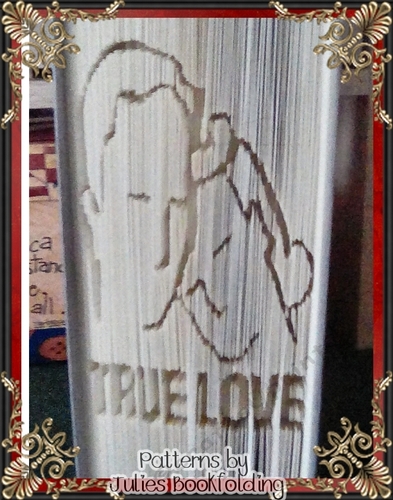 LV34 True love couple book folding pattern - CUP1027619_1031 | Craftsuprint