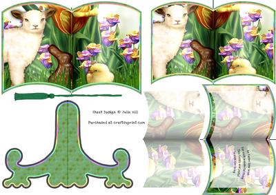 Easter Scene Bookatrix Card - CUP183490_1031 | Craftsuprint