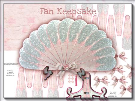 Lace Fan Keepsake Card Kit - CUP200600_1031 | Craftsuprint