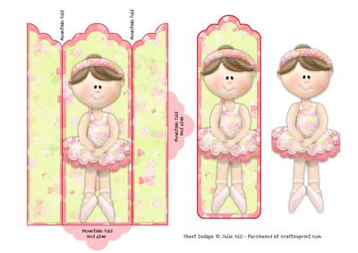 Tippy Toes Ballerina Bookmark and Pocket - CUP210959_1031 | Craftsuprint