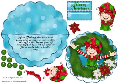 Over the Edge Rocker Christmas Elf and Wreath - CUP570044_1031 ...