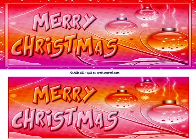 Bright Ornaments Merry Christmas Dl Card - CUP637856_1031 | Craftsuprint