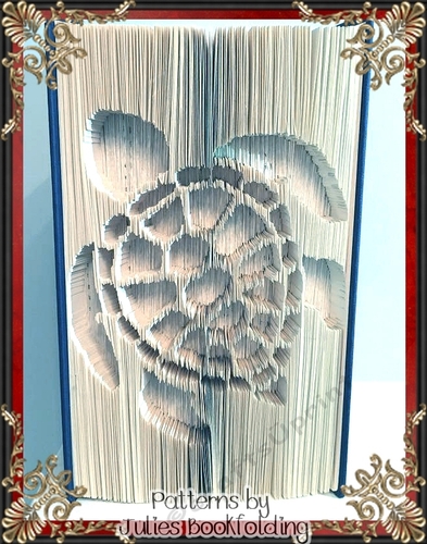 AN12 sea turtle cnf book folding pattern - CUP796273_1031 | Craftsuprint