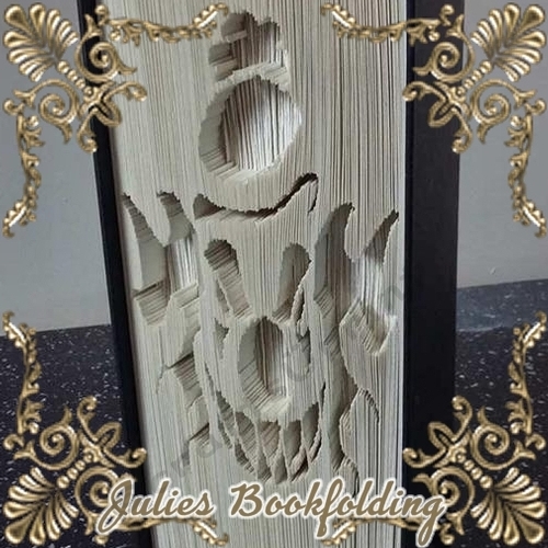 Evil scary clown book folding pattern - CUP828634_1031 | Craftsuprint