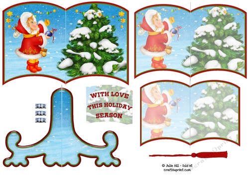 Decorating the Christmas tree bookatrix card - CUP888757_1031 ...