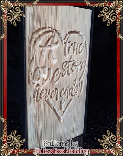 LV17 True love story heart book folding pattern - CUP941031_1031 ...