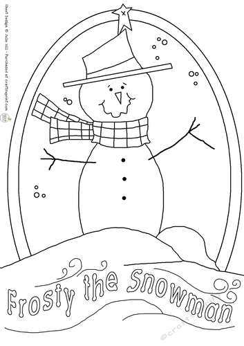 Frosty the snowman digi stamp - CUP978726_1031 | Craftsuprint